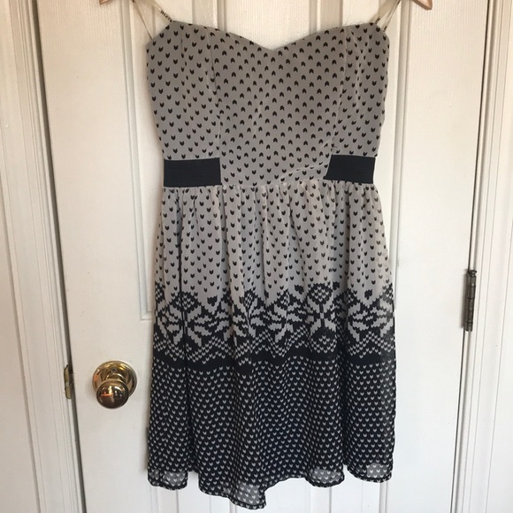 Mystic | Dresses | Modcloth Backless Fair Isle Strapless Dress | Poshmark
